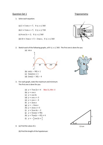 National 5 / GCSE - Trigonometry Revision | Teaching Resources