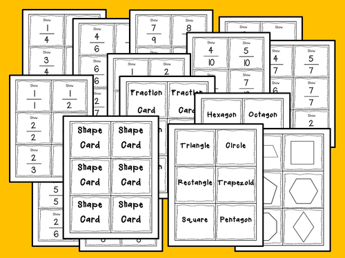 Shape Fraction Play Dough Mats and Games | Teaching Resources