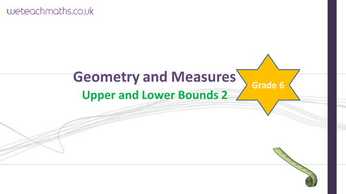 Bounds of Error Calculations Resources | Tes