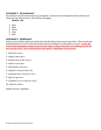 Spanish Alphabet Unit | Teaching Resources