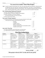 Spanish Dream House Floor Plan Project | Teaching Resources