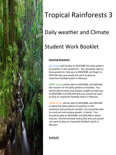 Tropical Rainforest's 3: Equatorial Weather and Climate | Teaching ...