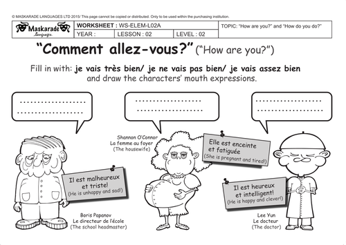 FRENCH-ABOUT YOU: Comment tu t'appelles? Quel âge as-tu? Comment vas-tu ...