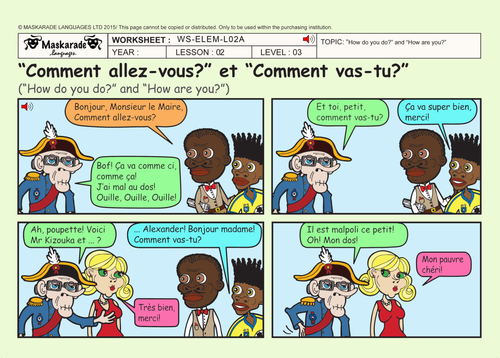 FRENCH-ABOUT YOU: Comment tu t'appelles? Quel âge as-tu? Comment vas-tu ...