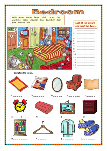 My bedroom. | Teaching Resources