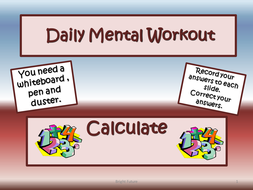 Mental Maths Workout- Starters and Plenaries | Teaching Resources