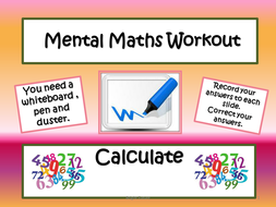 Mental Maths Workout- Starters and Plenaries | Teaching Resources