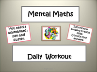 Mental Maths Workout- Starters and Plenaries by Alice K - UK Teaching ...
