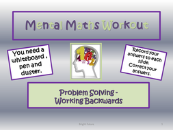 Mental Maths Workout- Starters and Plenaries | Teaching Resources