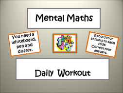 Mental Maths Workout- Starters and Plenaries | Teaching Resources