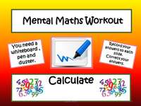 Mental Maths Workout- Starters and Plenaries by Alice K - UK Teaching ...