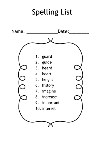 New Curriculum Year 3 & 4 Spelling words, activities and assessments ...