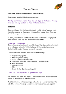 Celebrations, Harvesting the Crops and Harvest Festivals ...