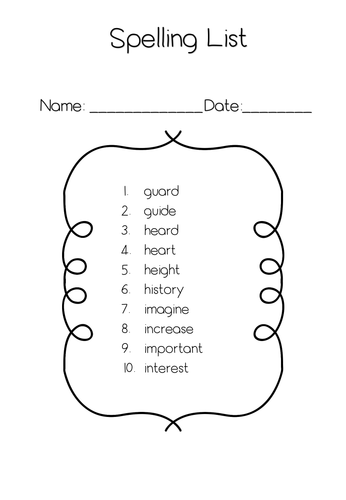 New Curriculum English Year 3 & 4 Spelling words, activities and ...