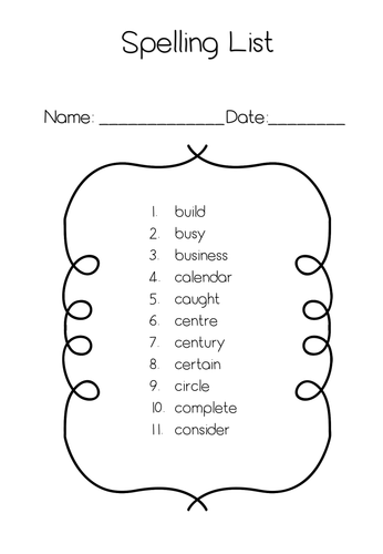 New Curriculum English Year 3 & 4 Spelling words, activities and ...