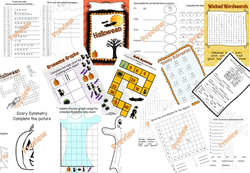 Halloween Bumper Pack + Halloween Activities!! | Teaching Resources