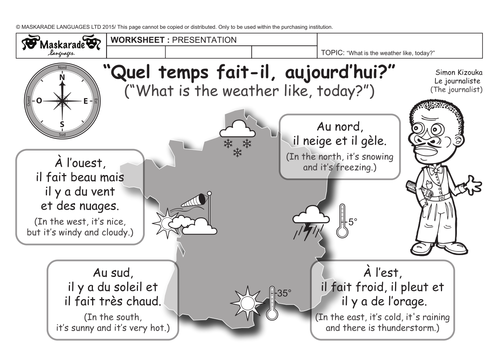 FRENCH-Y5/6- AT SCHOOL: The weather forecast/ Les prévisions ...