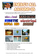 SCIENCE - ENERGY ALL AROUND US! | Teaching Resources