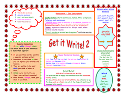 Writing table mats ( key stage 2) | Teaching Resources