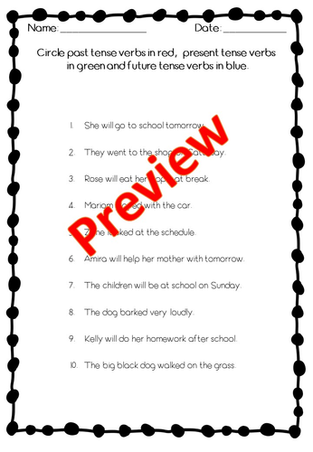 English Verbs (Past, Present and Future Tense Verb List with pictures ...