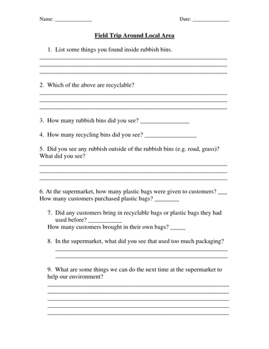 Recycling Unit | Teaching Resources