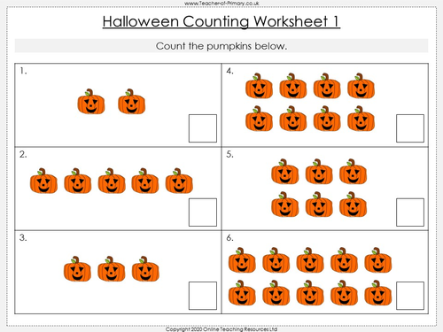 Halloween Counting - EYFS | Teaching Resources