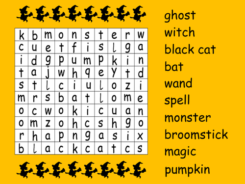 Halloween Word Search | Teaching Resources