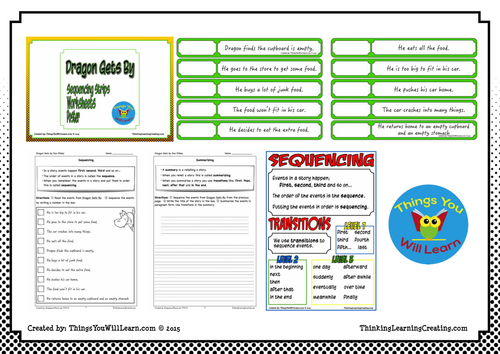 Dragon Gets By Student Workbook (Houghton Mifflin 2.1) | Teaching Resources