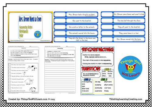 Mrs. Brown Went to Town Student Workbook | Teaching Resources