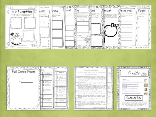 Fall Creative Thinking Packet | Teaching Resources