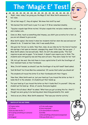 The E test | Teaching Resources