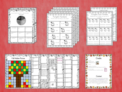 Fall Maths Pack: Fall Money, Fall Time, Fall Word Problems & MORE ...