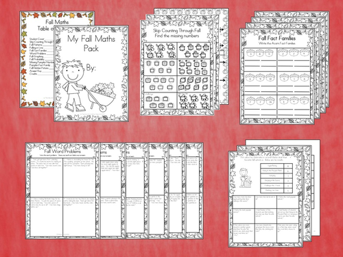 Fall Maths Pack: Fall Money, Fall Time, Fall Word Problems & MORE ...