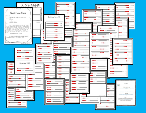 Rekenrek Quick Image Game | Teaching Resources