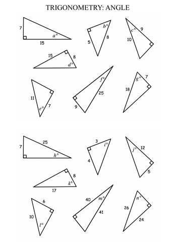Trig: SOHCAHTOA | Teaching Resources