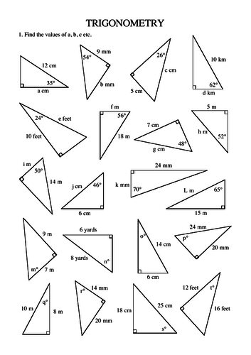 Trig: SOHCAHTOA | Teaching Resources