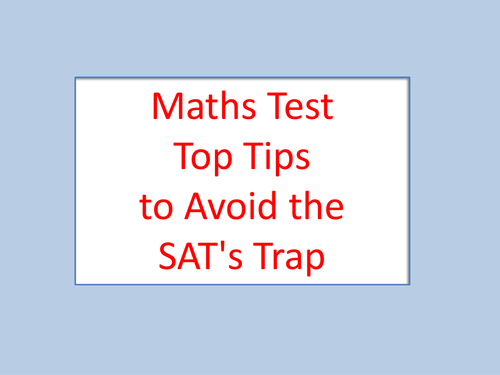 Sats Maths Y6 Top Tips Test Booster | Teaching Resources