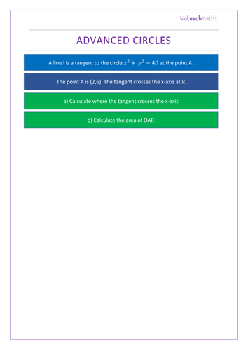 Graphs of Circles Resources | Tes
