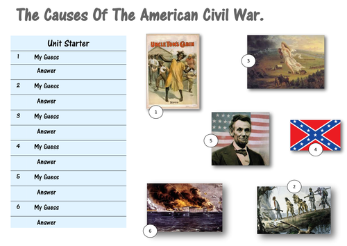 The Causes Of The American Civil War | Teaching Resources