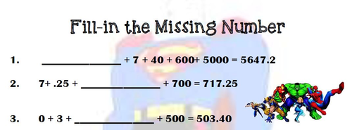 Superhero Math-Percentages, Fractions, Decimals | Teaching Resources