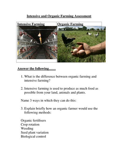 GCSE Biology - Intensive and Organic Farming ppt | Teaching Resources