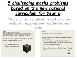 5 challenging year 6 maths problems by erylands - Teaching Resources - Tes