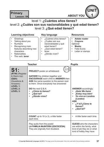 SPANISH-Y3/Y4-ABOUT YOU: How old are you?/ ¿Cuántos años tienes ...