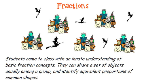 Halloween Fractions for Grade k-2 | Teaching Resources