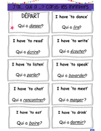 French Verbs: Infinitives Follow me Cards | Teaching Resources