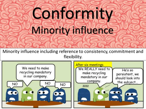 Lesson 9: Minority Influence (New AQA Specification) by leilaalrashed ...