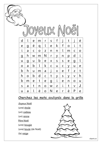 FRENCH - CHRISTMAS - Joyeux Noël Activity Booklet - Worksheets ...