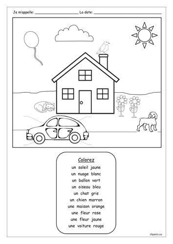 FRENCH - Colours - Les Couleurs - Activity Booklet - Worksheets ...