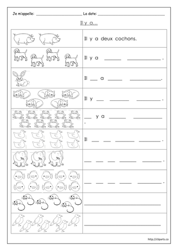 FRENCH - Animals - Les Animaux - Activity Booklet - Worksheets ...