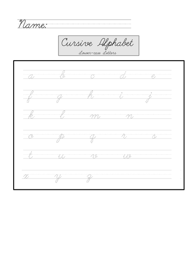 Cursive Handwriting - Full set & extras - UPDATED MAY '16 | Teaching ...